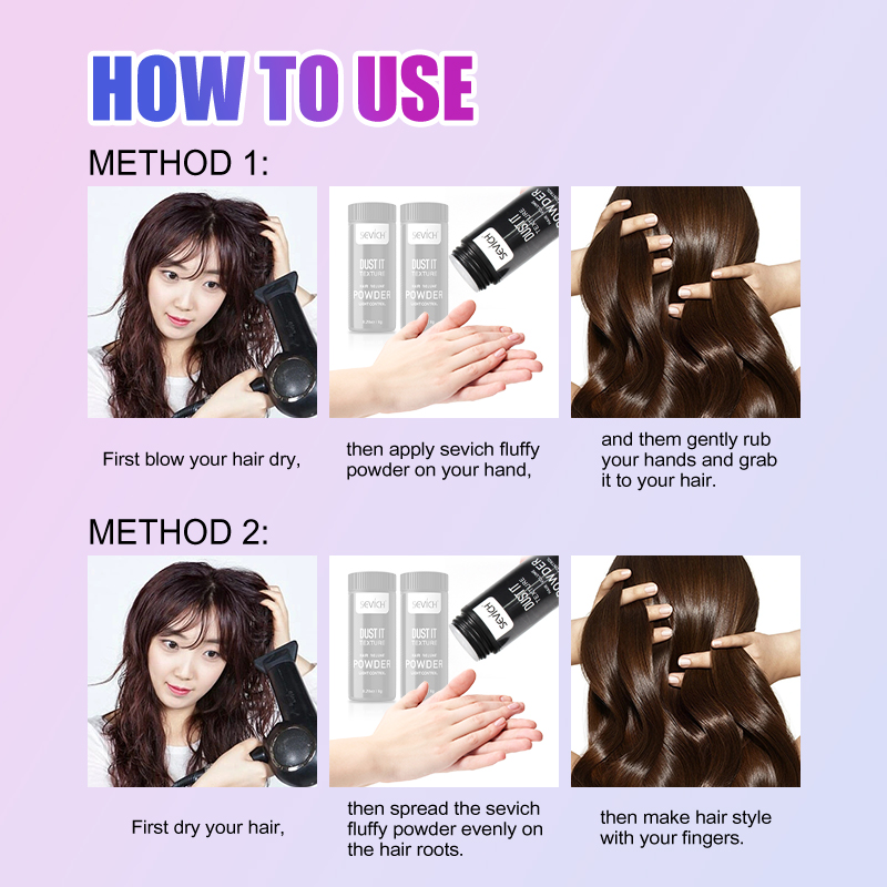 SEVICH Hair Powder 8g Unisex Hair Styling Refreshing Fluffy Powder Hair ...