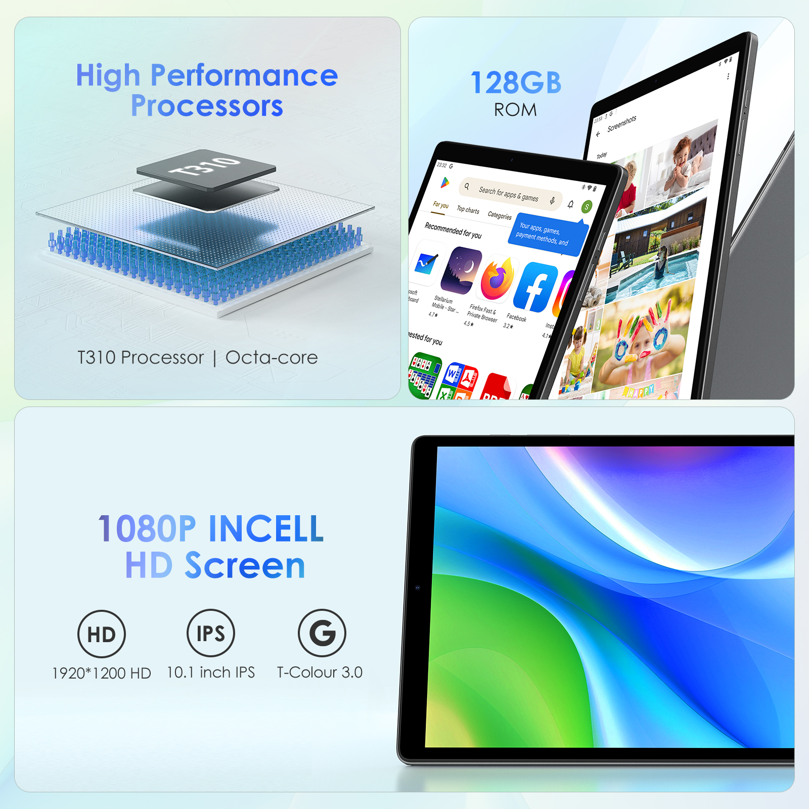 MAGCH 2024 Android 13 Tablet 10 inch 19 RAM +128GB ROM Tablet 4G LTE ...
