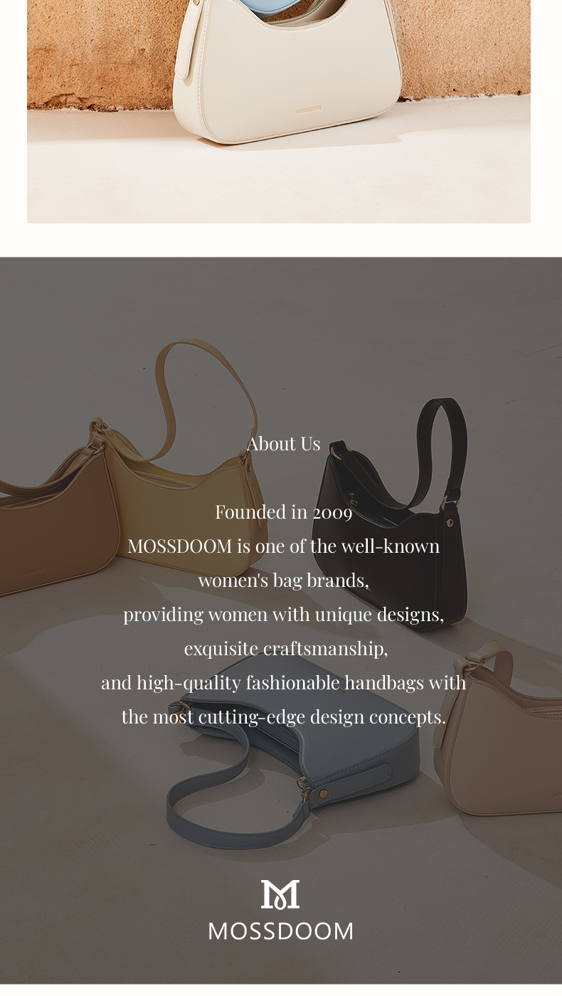 MOSSDOOM Women's Bag Darby Bag Fashion Versatile Underarm Shoulder Bag ...