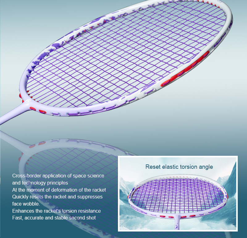 ALP New SD Lightning Badminton Racket Purple White Original 100% Full ...