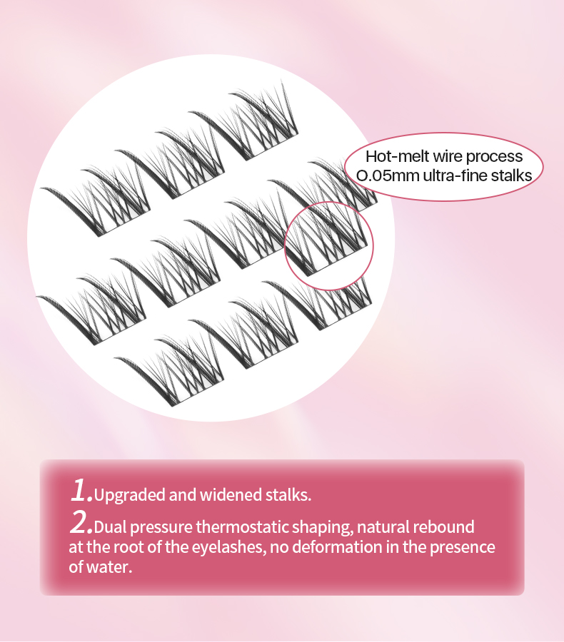 [SHIP ON 24 HOURS]MLEN DIARY Fox-style False Eyelashes Reusable ...