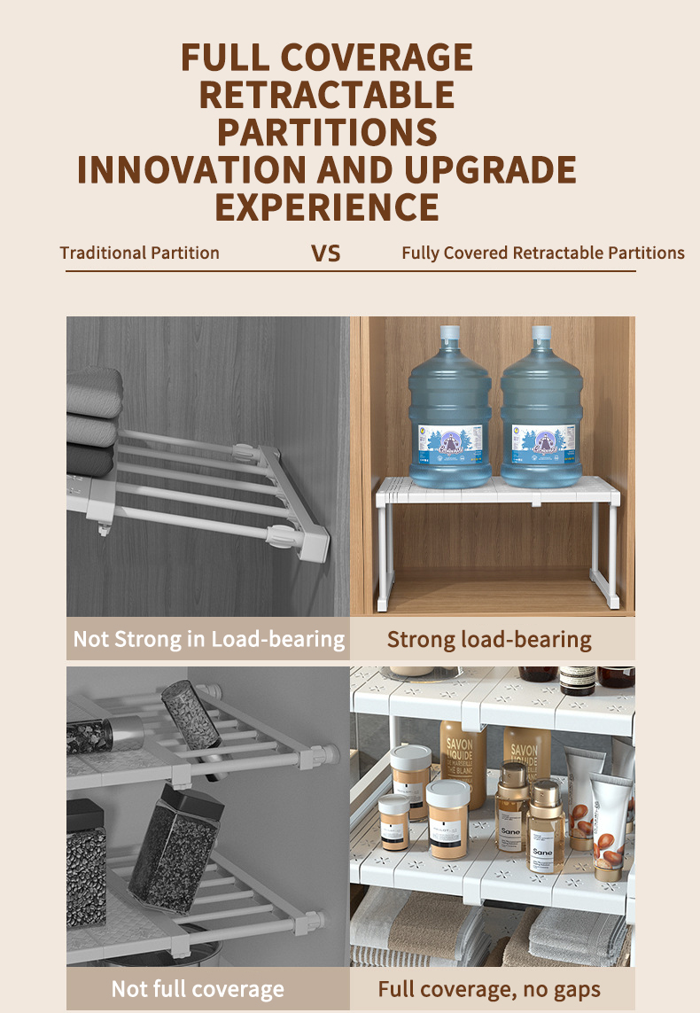 UUOY Closet Organizer Storage Stackable Cabinet Divider Organizer ...