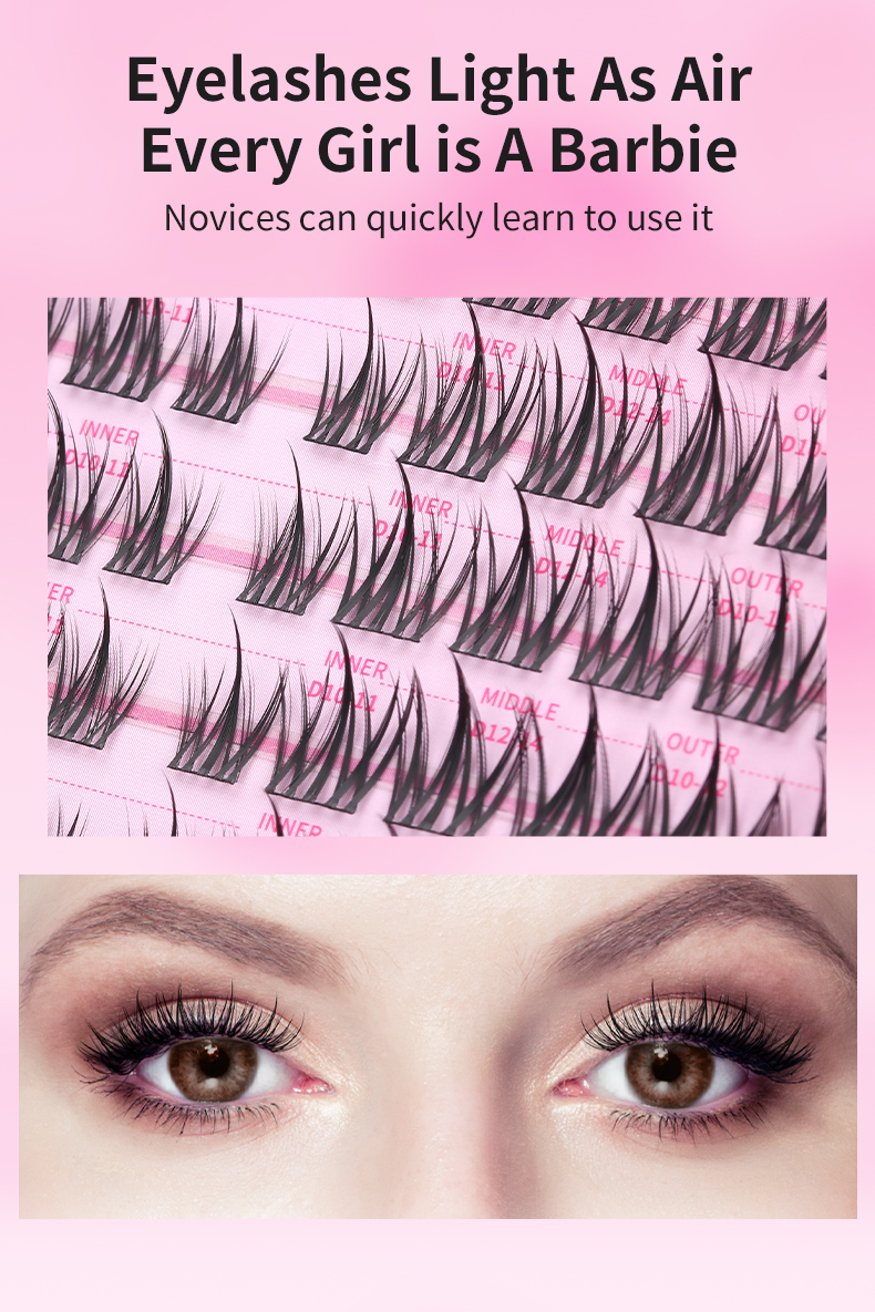 [SHIP ON 24 HOURS] MLEN DIARY Eyelashes Reusable Individual D Curl ...