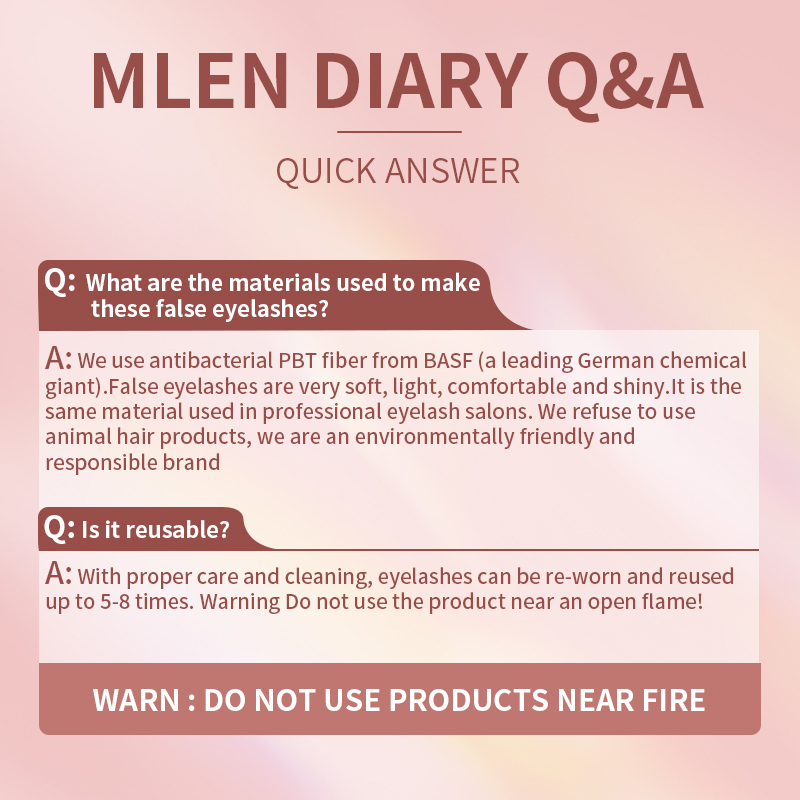 [SHIP ON 24 HOURS] MLEN DIARY False Eyelashes Individual Reusable ...