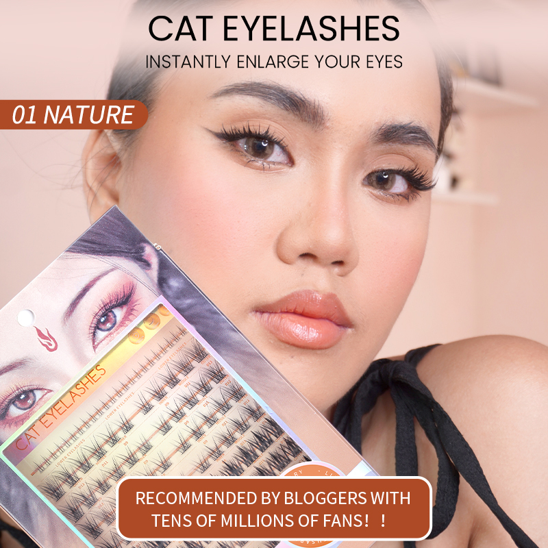 [SHIP ON 24 HOURS] MLEN DIARY Cat Eyelash Extension Soft Natural Eye Lashes Extension Self ...