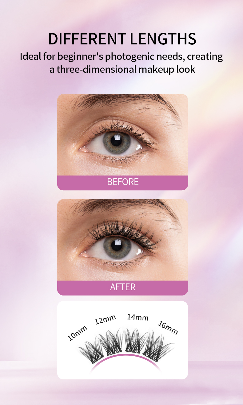 [SHIP ON 24 HOURS] MLEN DIARY False Eyelashes Reusable Individual Mlen ...