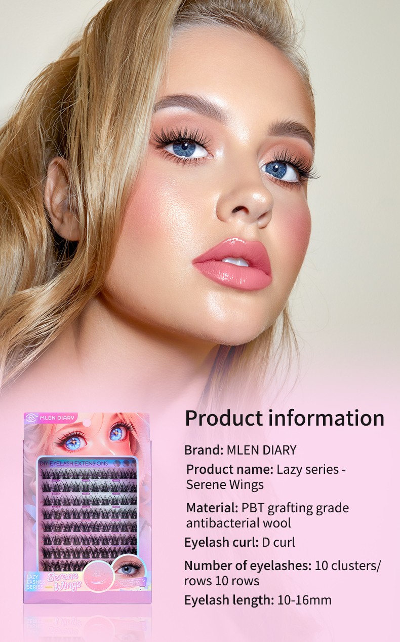 [SHIP ON 24 HOURS] MLEN DIARY False Eyelashes Reusable Individual Mlen ...