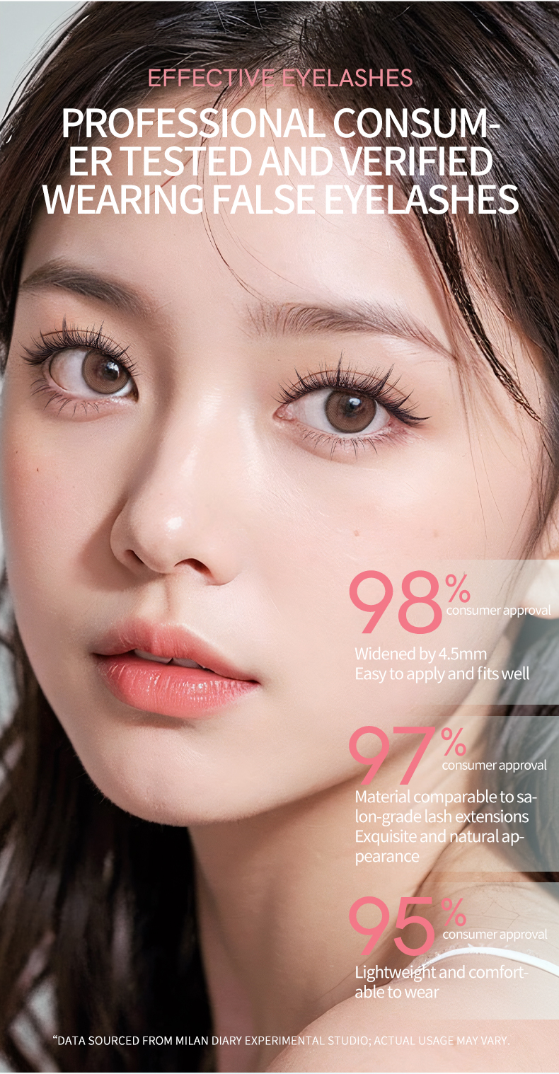 [SHIP ON 24 HOURS]MLEN DIARY LASHES Reusable Individual False Eyelashes ...