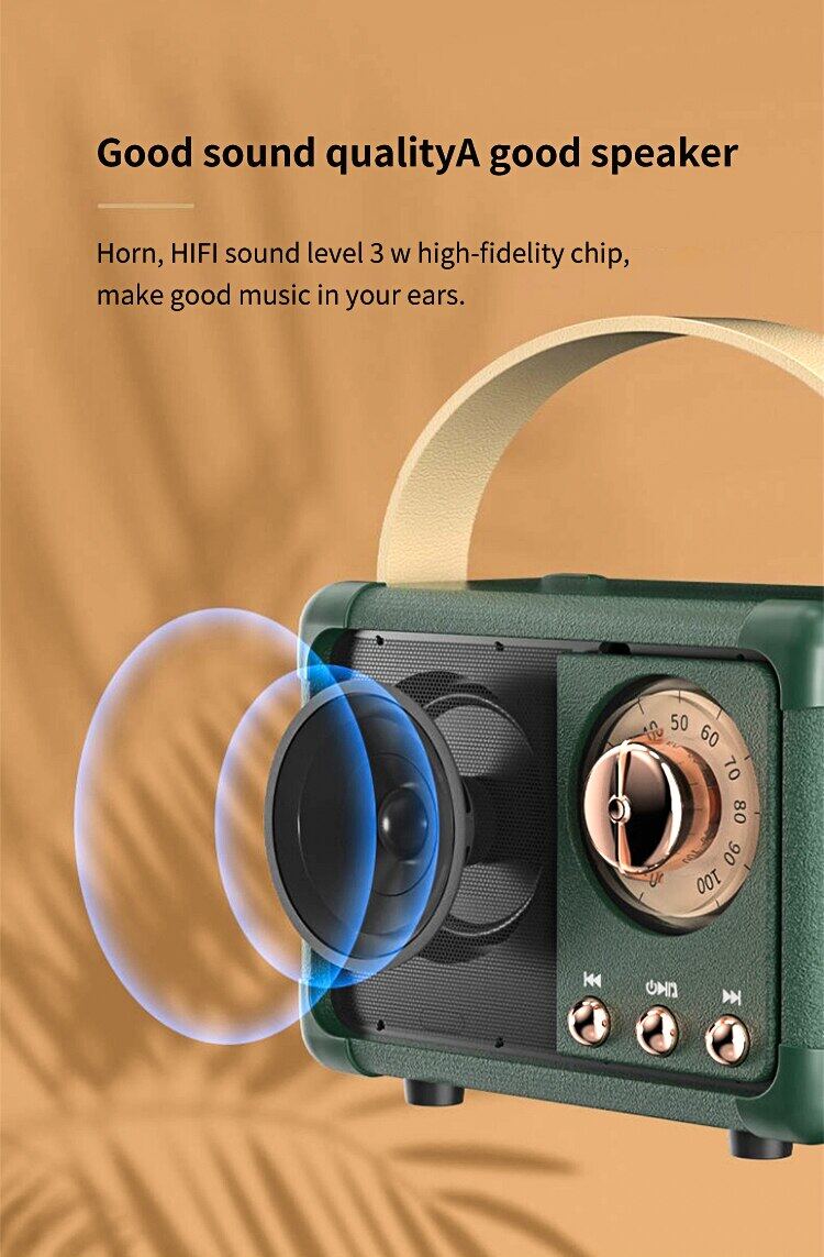 New Retro Bluetooth Speaker HM11 Classical Retro Music Player Sound ...