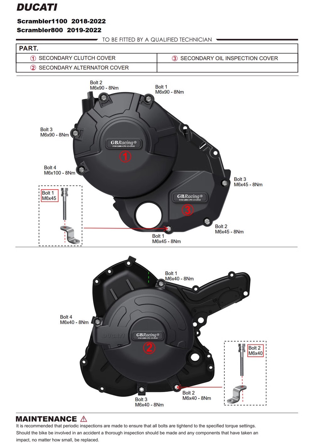 For Ducati Scrambler 800 2019-2022 Scrambler 1100 2018-2022 Motorcycles ...