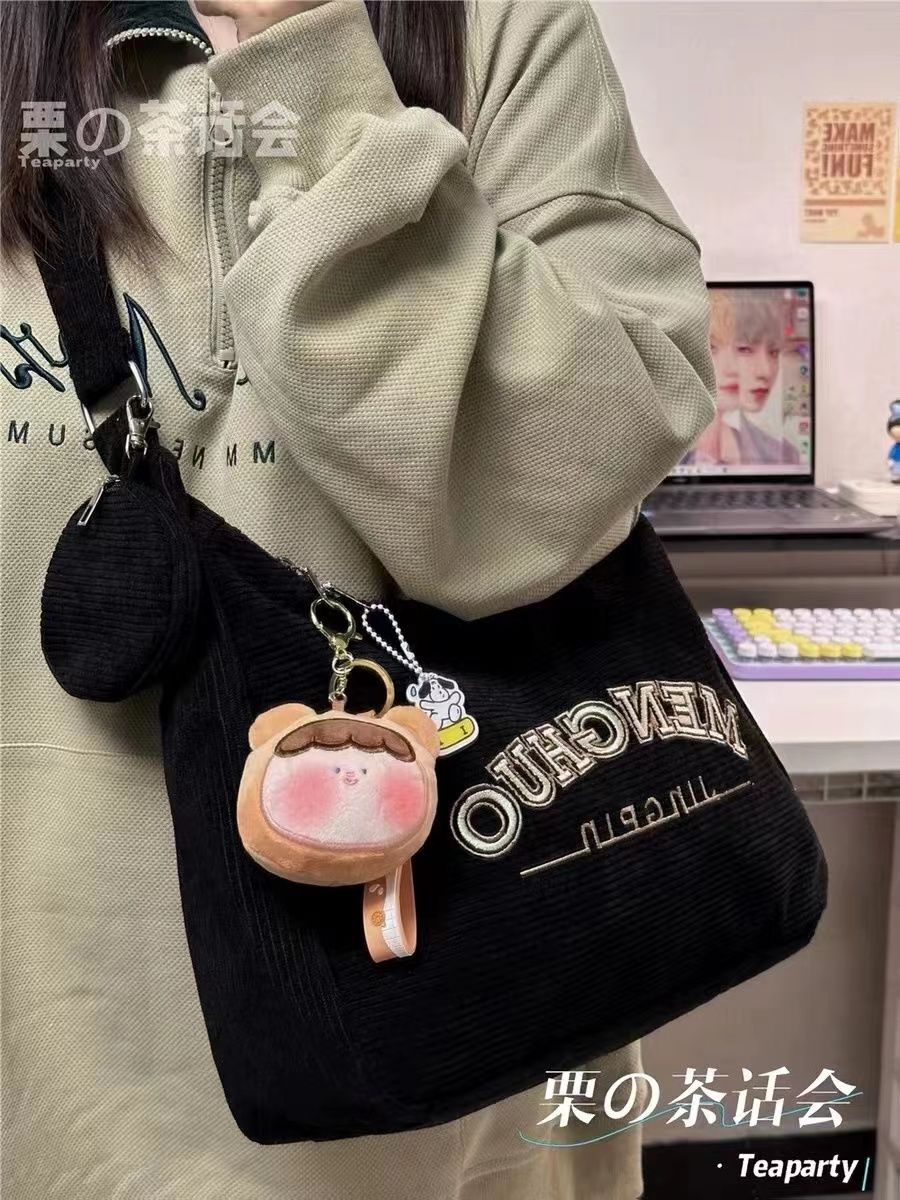 【Manila shipping】Japanese Corduroy, Retro Casual, All-Match Cross-Body ...