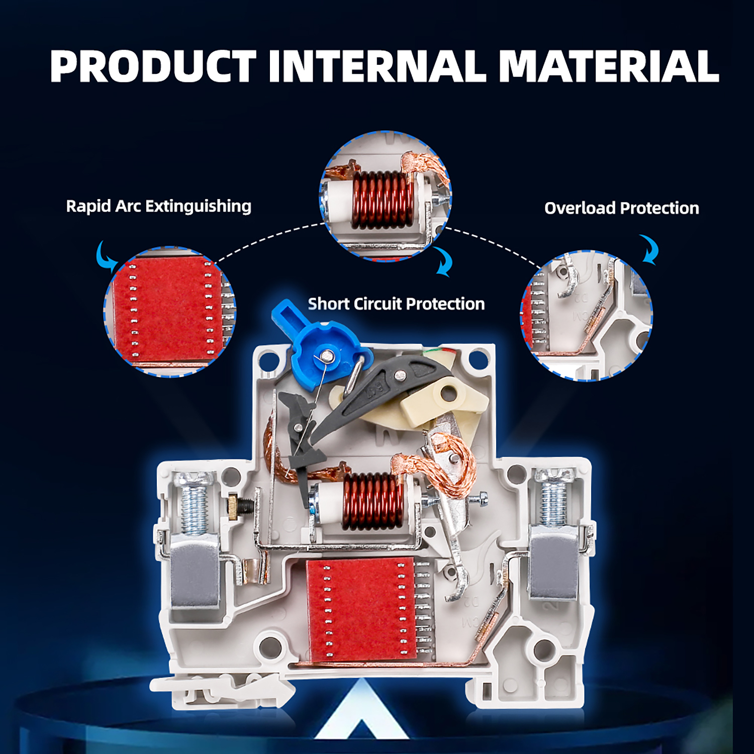 TAXNELE 2P AC DC 1000V MCB PV Solar Mini Circuit Breaker Battery Switch 16A 20A 25A 32A 40A 50A ...