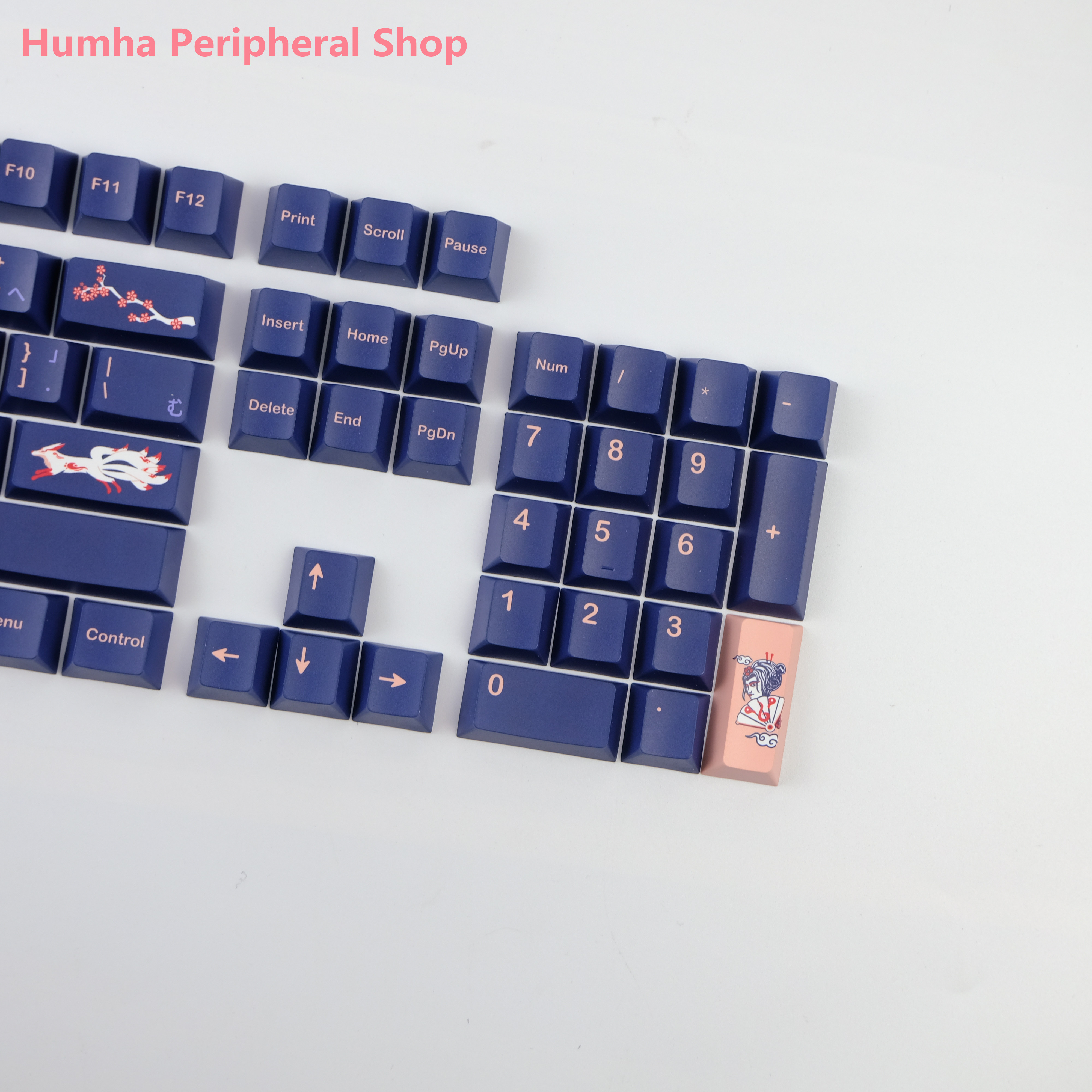 Humha Kitsune keycap PBT material Dye-Sublimation Cherry profile ...