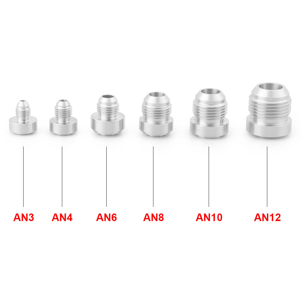 AN3 AN4 AN6 AN8 AN10 AN12 Stainless Steel Weld On Fitting Adapter Bung ...