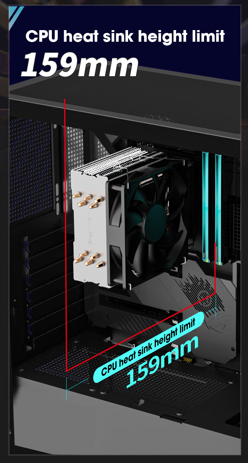 INPLAY Atx PC Case Gaming Computer Chassis Desktop Cpu Casing With ...