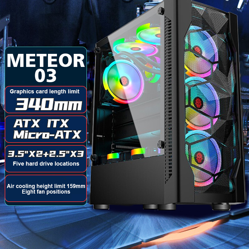 INPLAY Atx PC Case Gaming Computer Chassis Desktop Cpu Casing With ...