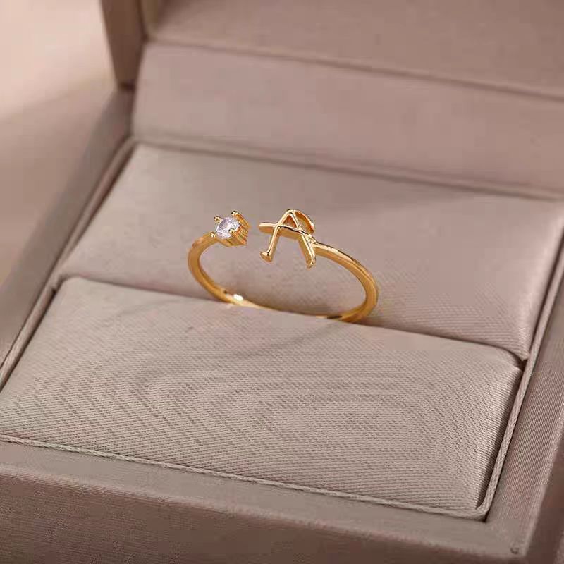 New niche versatile ring, daily ring, fashionable titanium steel stainless steel non fading ...