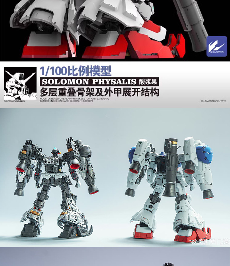 Solomon Physalis GP02 Solomon MG 1/100 GP02 Physalis Assembled Mecha Model Multi-Layer Frame ...