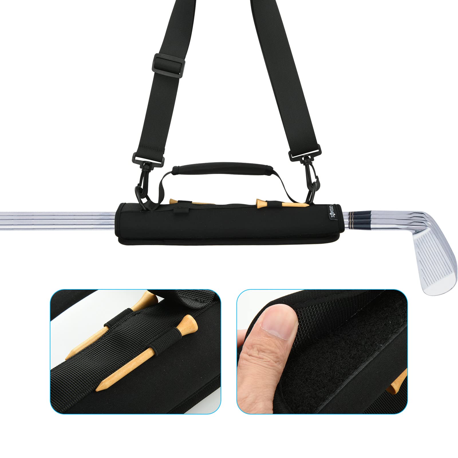 Small Golf Bag for a Few Clubs, Mini Portable Golf Carry Bag for ...
