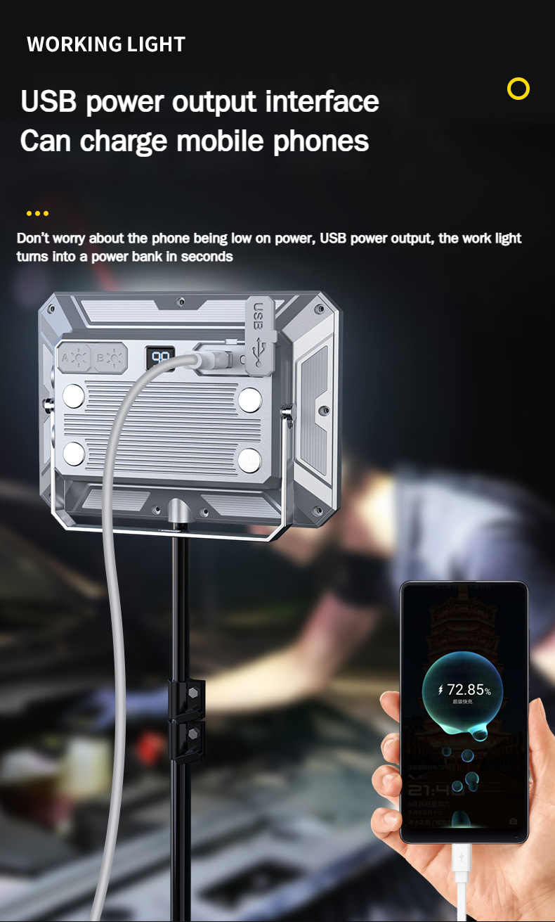 New multifunctional floodlight square convenient portable light outdoor ...