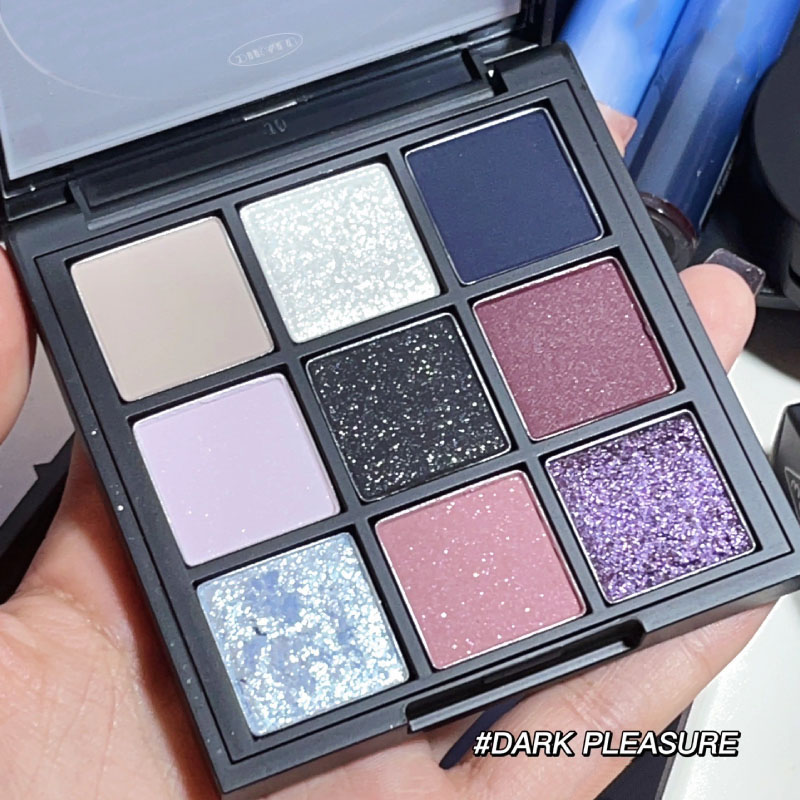 9 Color Eyeshadow Palette Matte Pearlescent Earth Color Fine Flashing ...