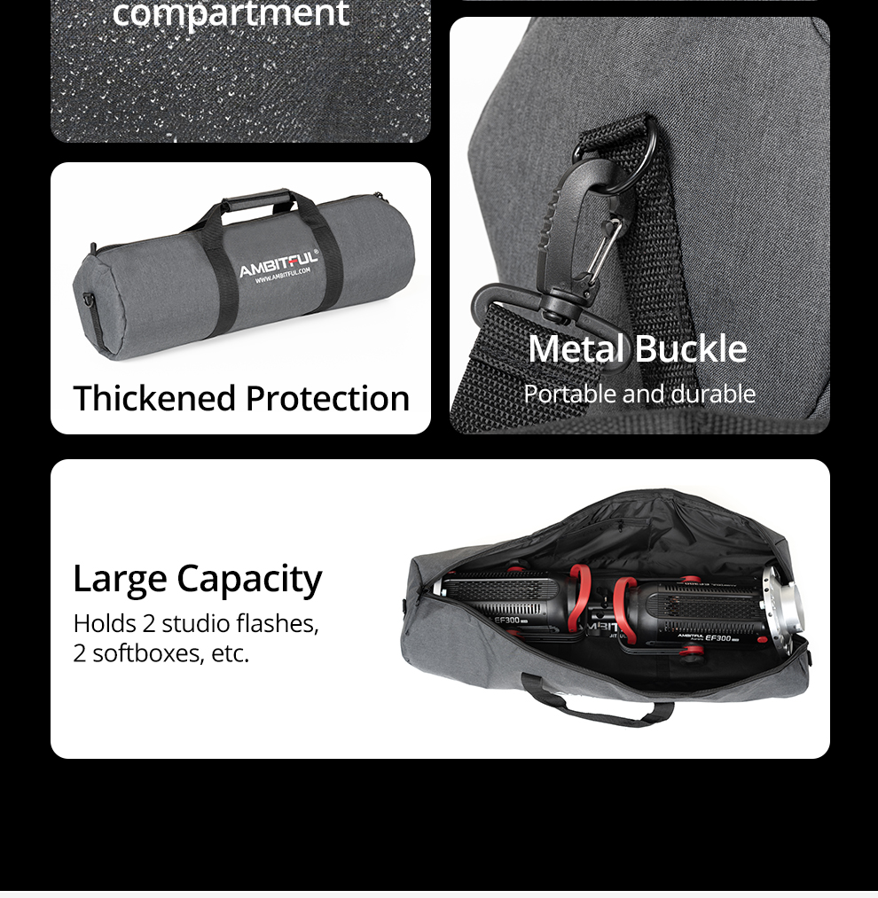 AMBITFUL TB Pro Padded Camera Monopod Tripod Carrying Bag Case Light ...