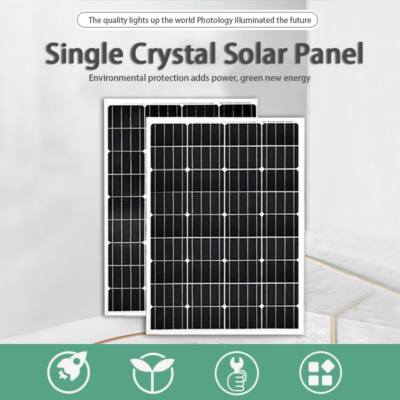 【12BB】Solar Panel 100Watts Original Monocrystalline Silicon Waterproof ...