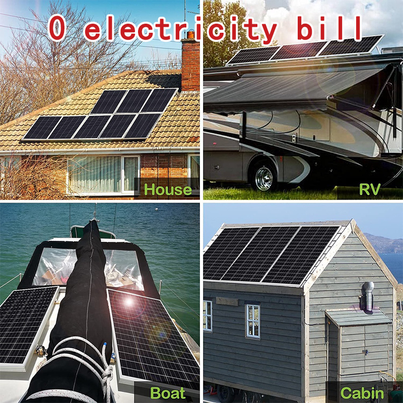 【12BB】Solar Panel 100Watts Original Monocrystalline Silicon Waterproof ...