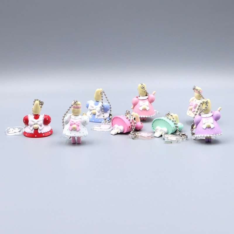 8Pcs/Set 2-5cm Japan Anime Cartoon Marron Cream Cute Jasmine Rabbit Key ...