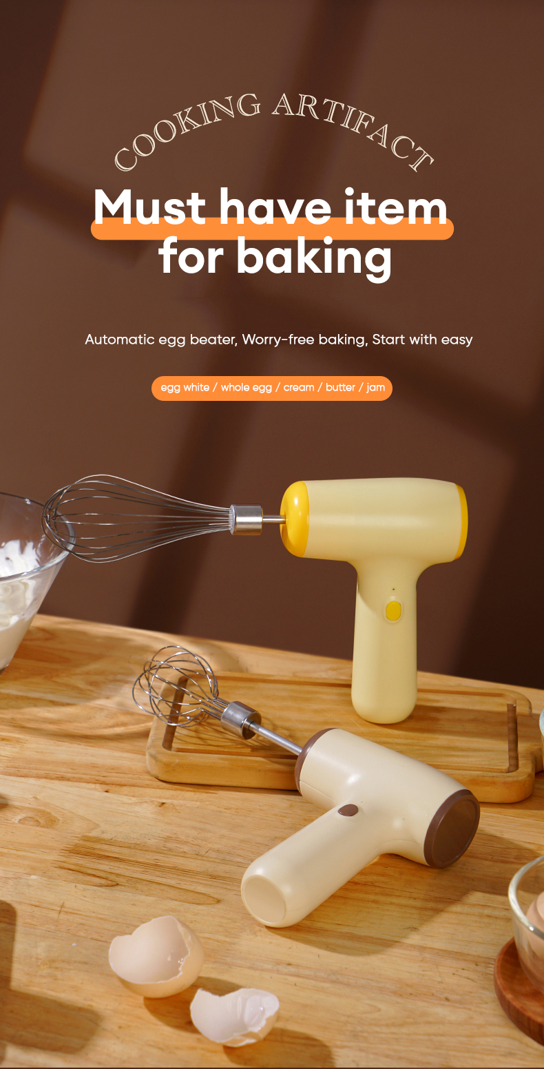 Multifunctional Mini Electric Hand Mixer rechargeable Egg Beater Hand ...