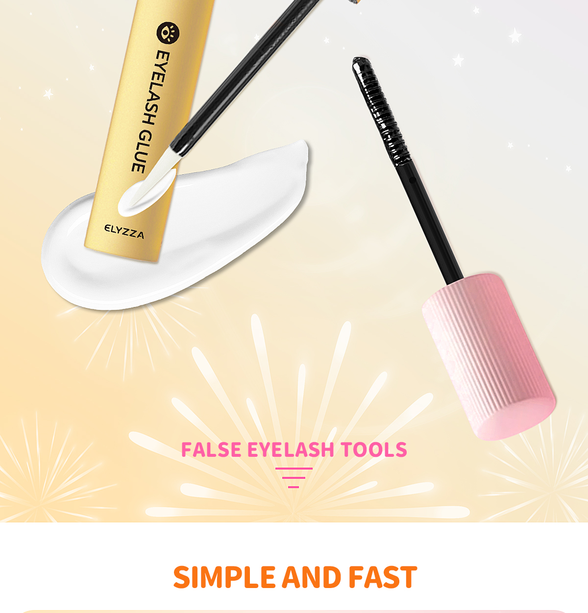 Elyzza Lashes 4.5ml Remover 2-3 Days Arrival Easy To Clean With Blush ...