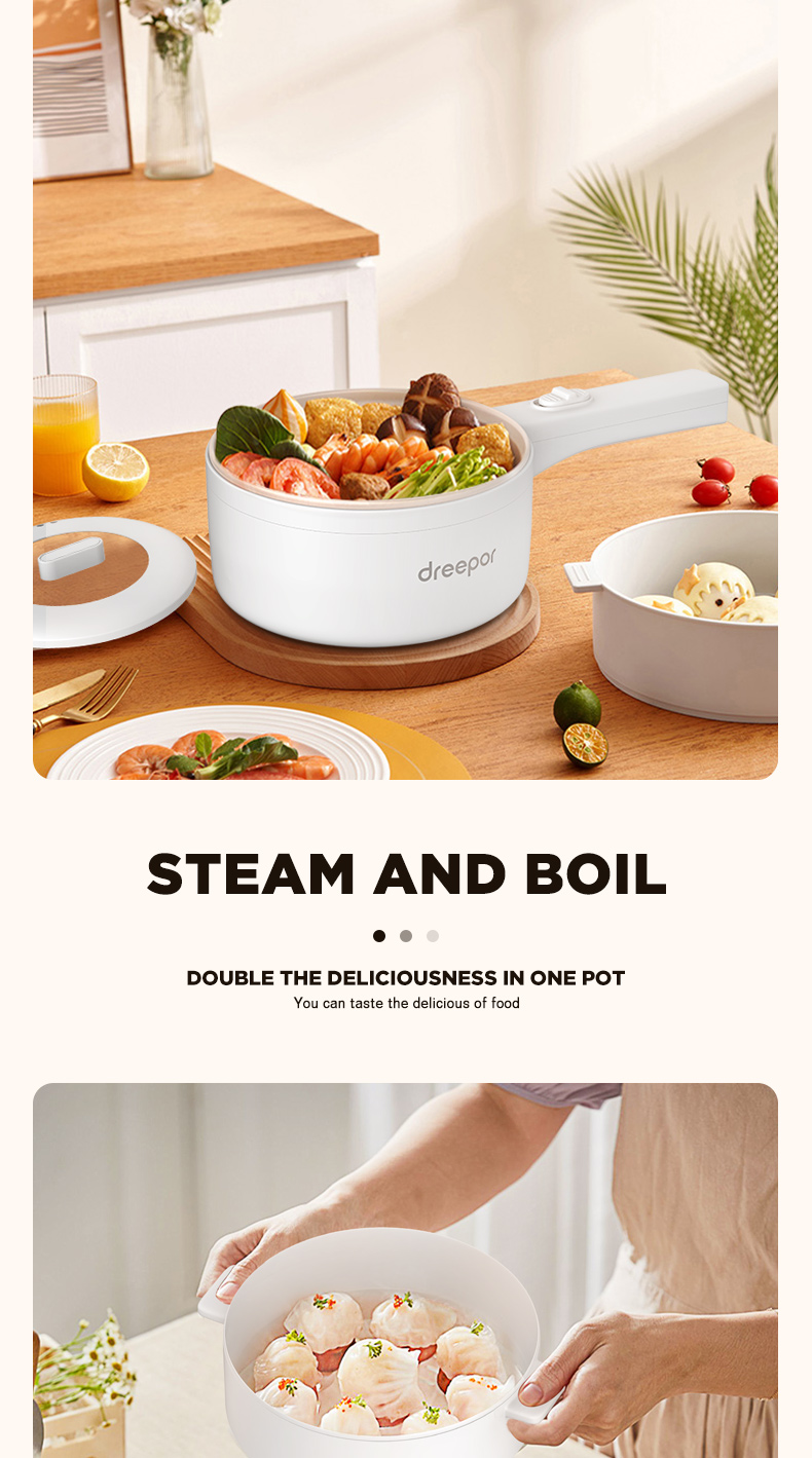 Dreepor Electric Cooker multifunctional rice cooker small Non-Stick Pot ...