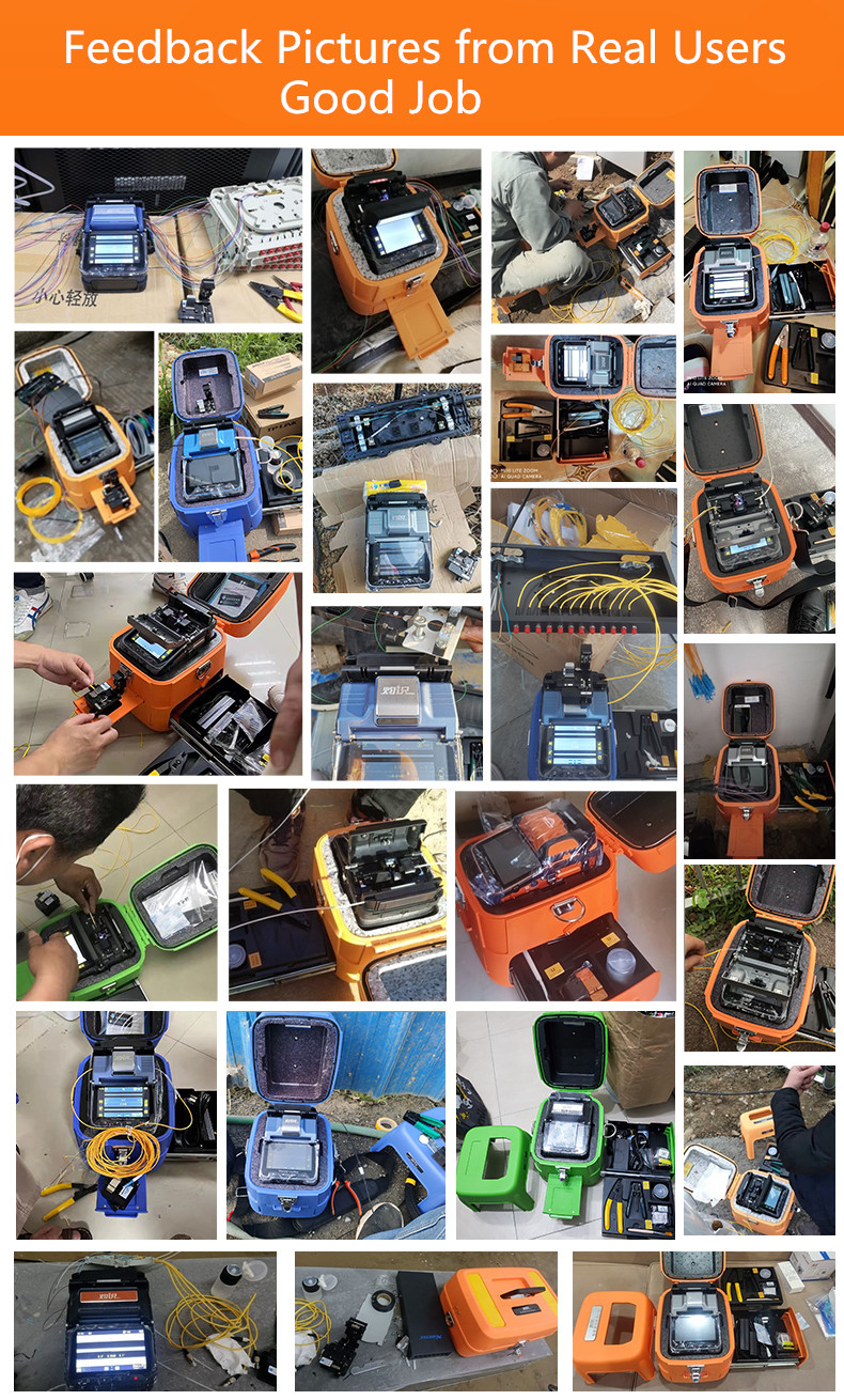 FTTH Fiber Optic Welding Splicing Machine Optical Fiber Fusion Splicer ...