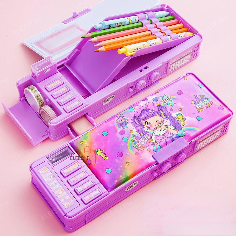 Automatic Stationery Pencil Case Box Pop up Multifunction Pencil Case ...