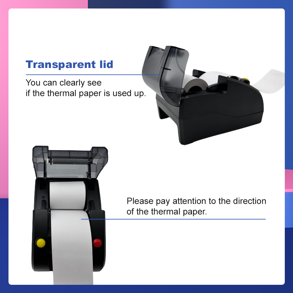 Queue Number Thermal Printer for Ticket Prints 4 Department Numbers ...