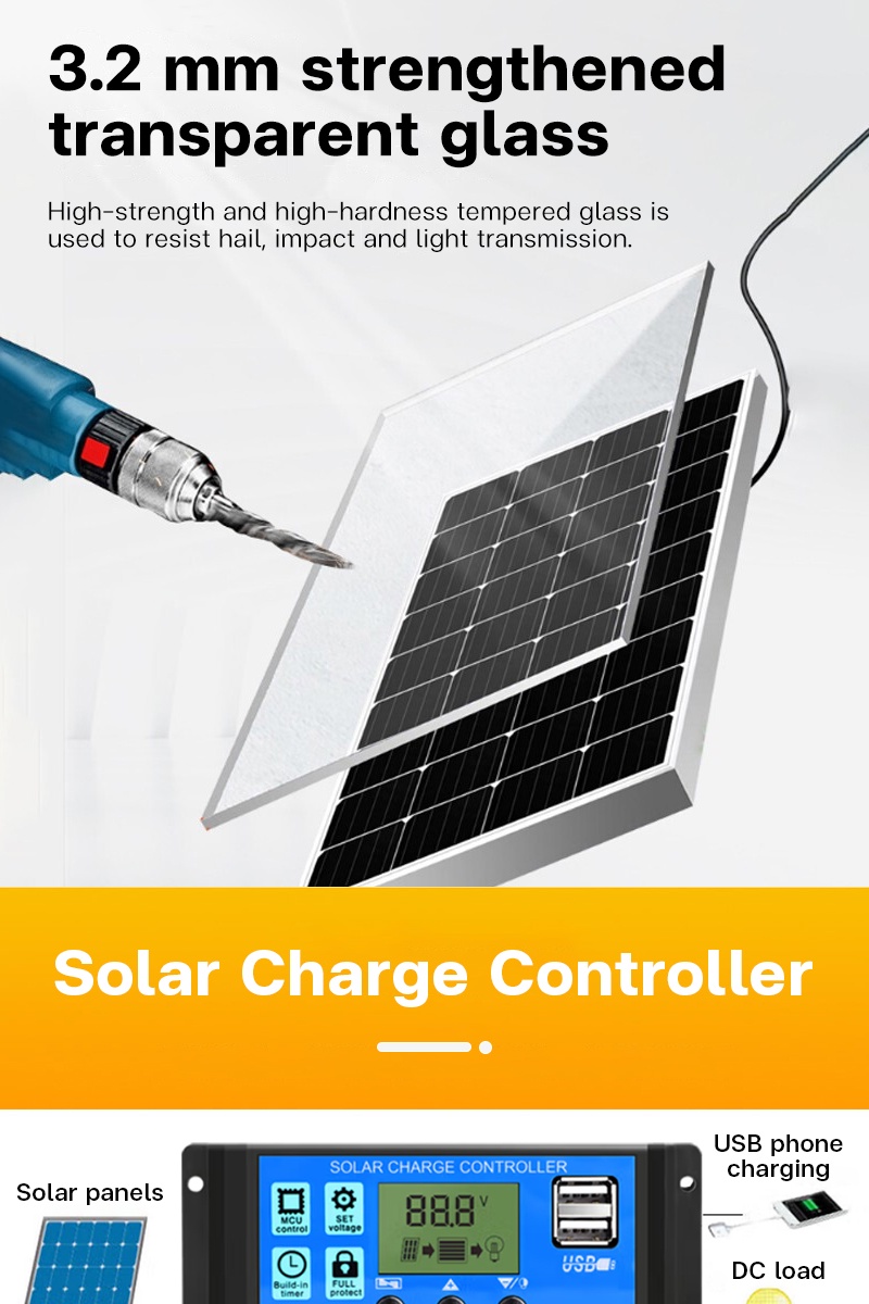 [ Sunpower Max ] Solar Panel 220 Watt 18 Volt Outdoor Home High ...