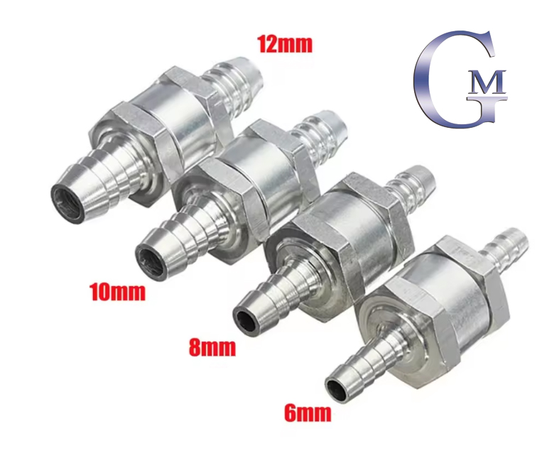 6mm 8mm 10mm 12mm Inline Aluminium Non Return One Way Fuel Diesel ...
