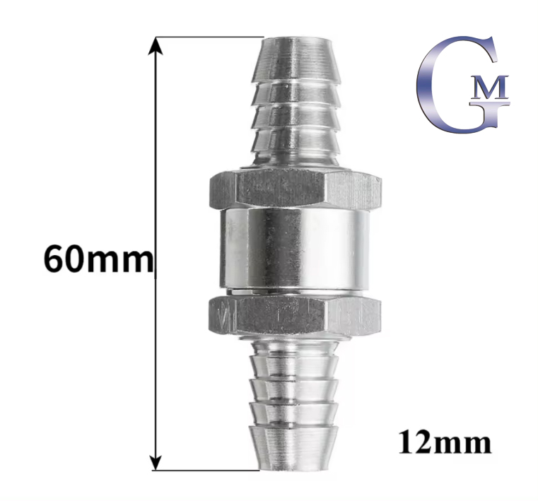 6mm 8mm 10mm 12mm Inline Aluminium Non Return One Way Fuel Diesel ...