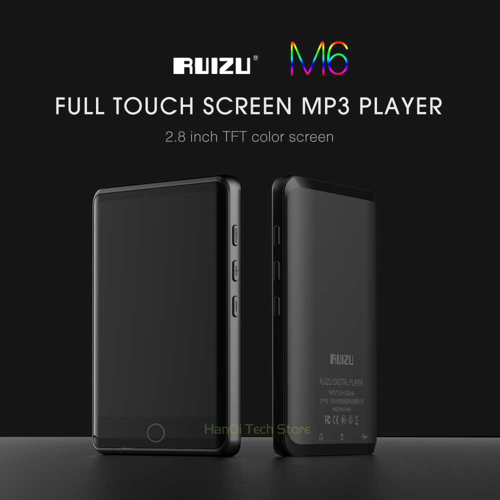 Uareliffe RUIZU M6 Bluetooth MP3 Player 8G/16G Support SD Card Touch ...