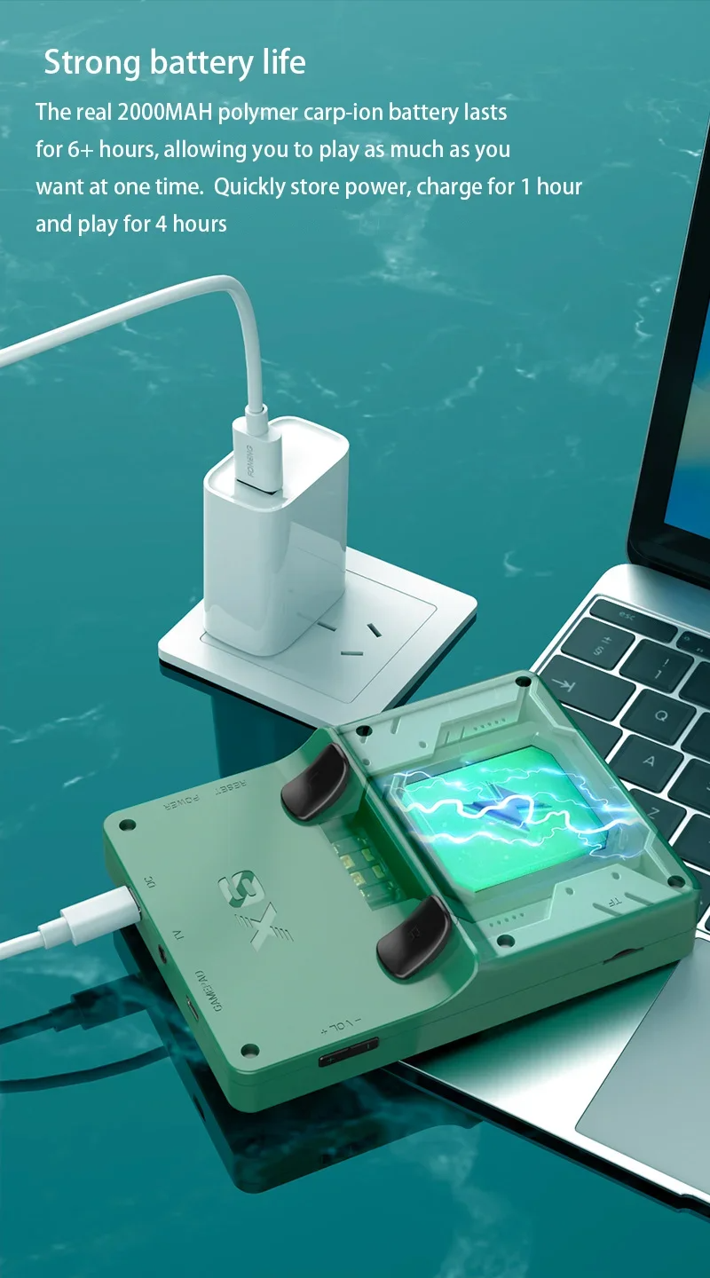 X6 PSP handheld game console rocker GBA arcade game128G 30000+GAMES GBC ...