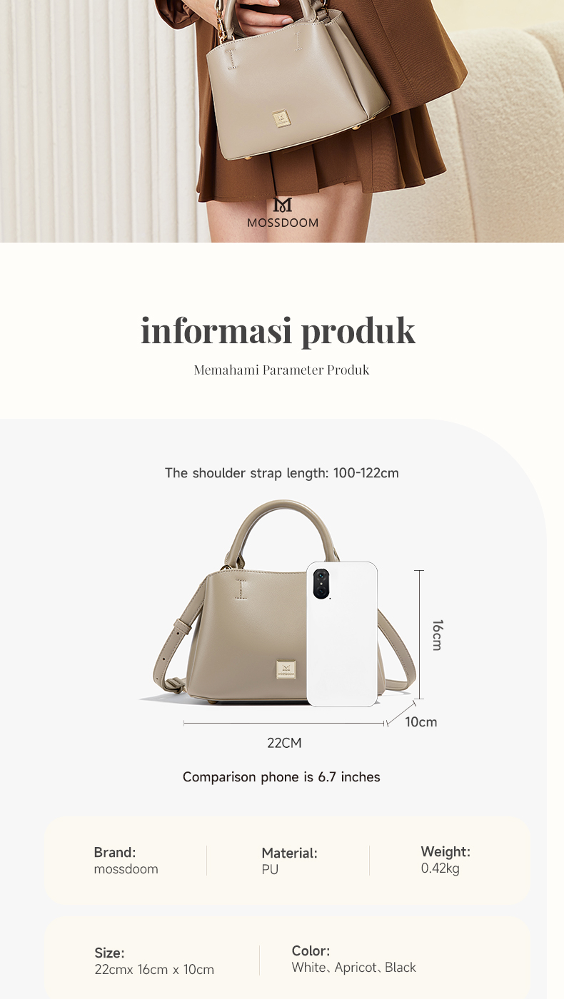 MOSSDOOM Women's Bag Solene Bag Elegant and Exquisite Sling Hand Bag ...