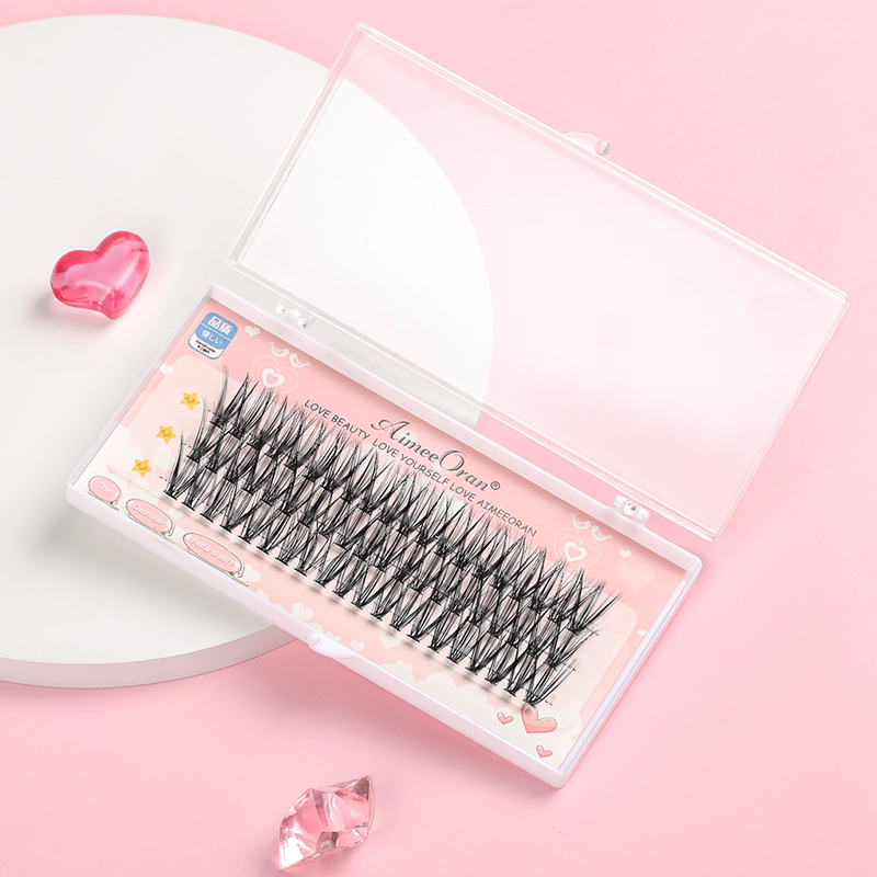 AIMEEORAN 60 Clusters Lashes D Curl Volume Individual Lashes Extensions ...