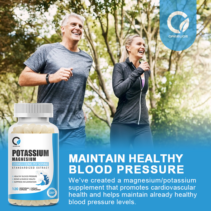 Orgeuos Potassium Magnesium Capsule Stabilize Blood Pressure Promote ...