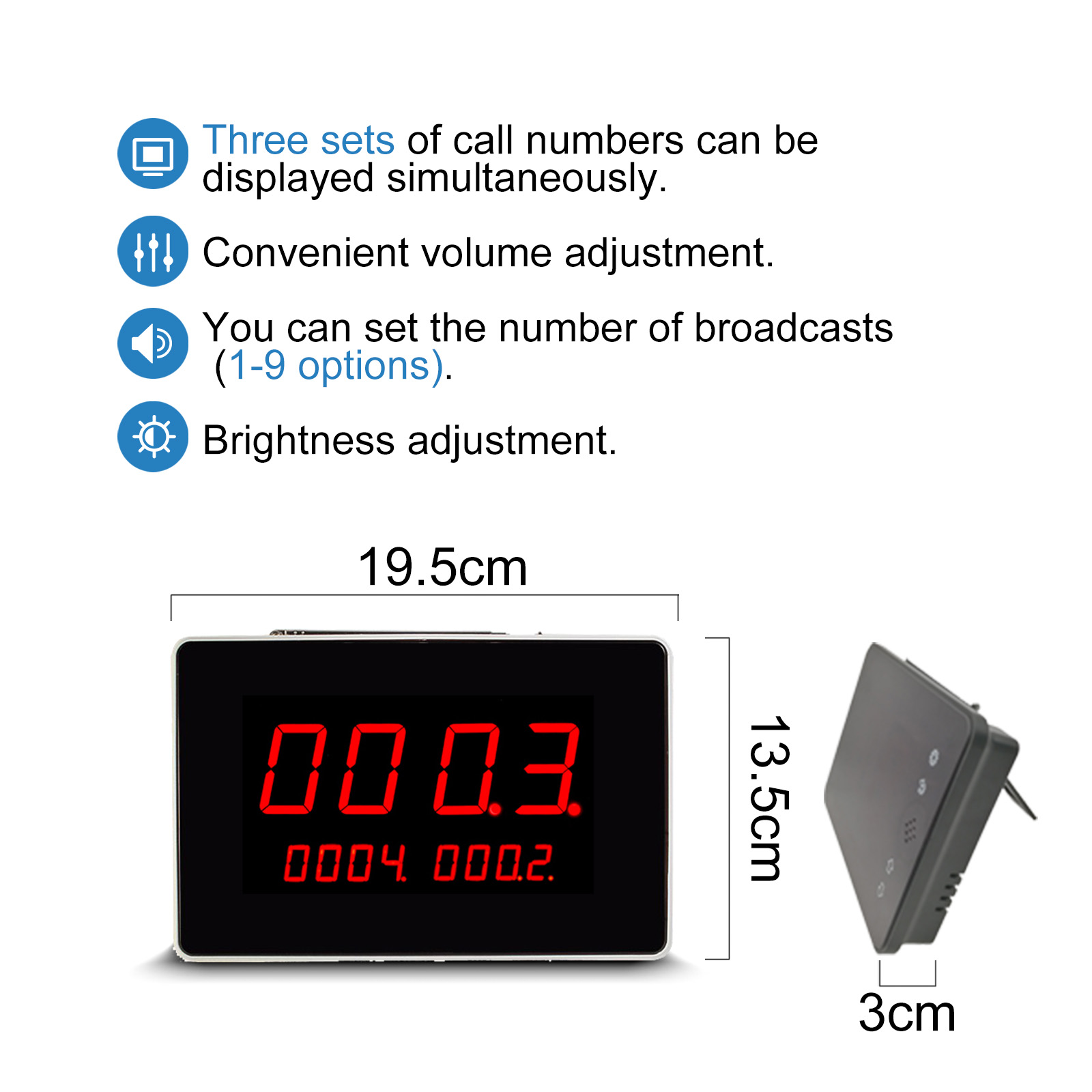 Table buzzer service calling system Restaurant pager Queue pagering ...