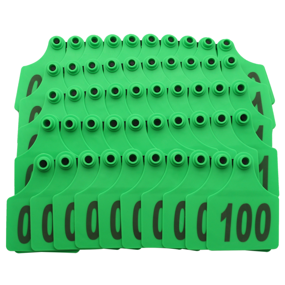 Cattle Ear Tags, Large Plastic Livestock Ear Tags for Sheep Cattle Calf ...