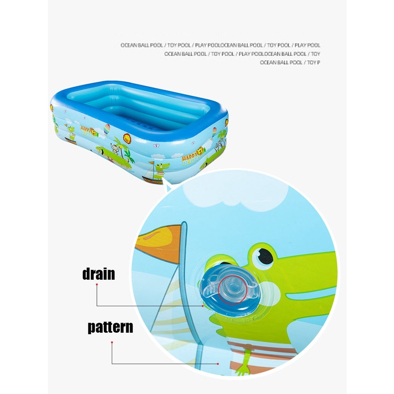 OUTDOORMORE Monkey Inflatable Swimming Pool Kids Swimming Pool Baby ...