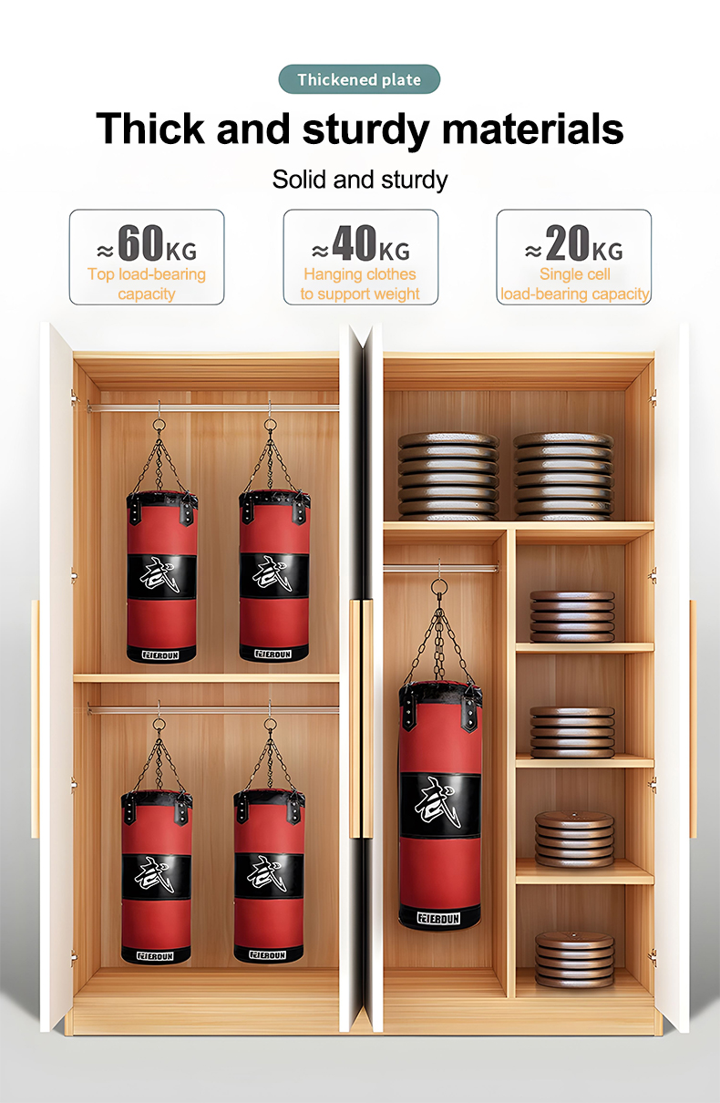 Dreame 100 % NEW Modern Multi-Functional Wooden Wardrobe Family Bedroom ...