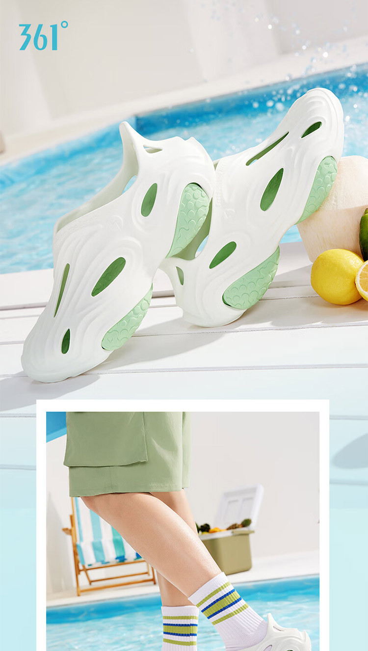 361 Degrees N40 Men Sports Slippers Outdoor Removable Leisure Home ...