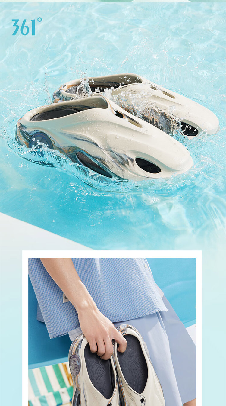 361 Degrees Men AG Slippers Breathable Non-Slip 672421103 | Shopee ...