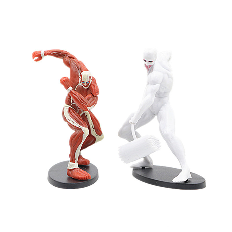 10Pcs/Set Anime Attack on Titan Figure Eren Jaeger Levi Ackerman Female ...